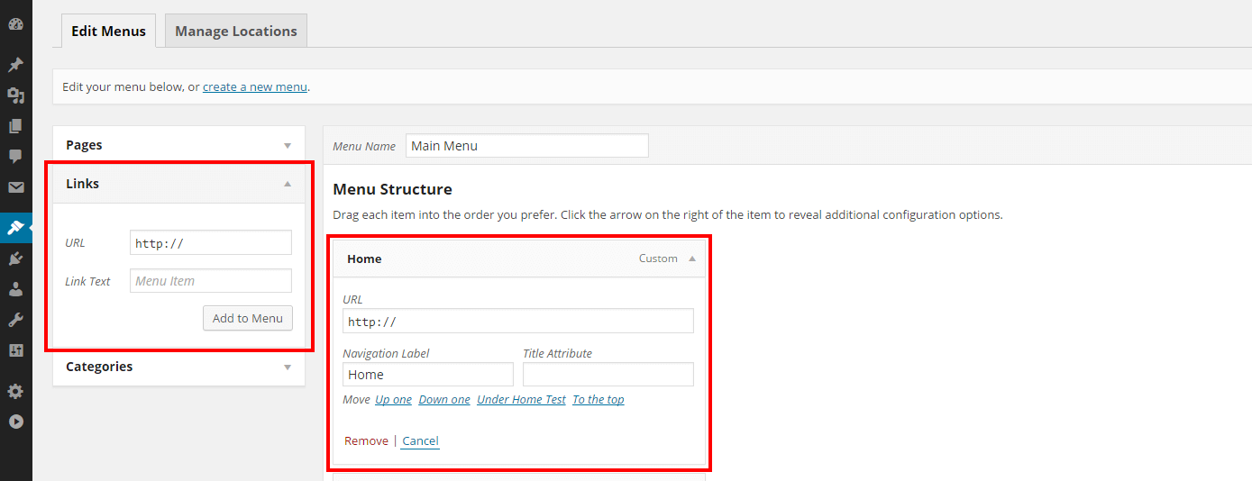 Create Navigation Menu – Documentation | wpninjaDevs
