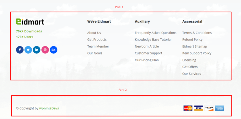 How to settings footer widgets – Documentation | wpninjaDevs